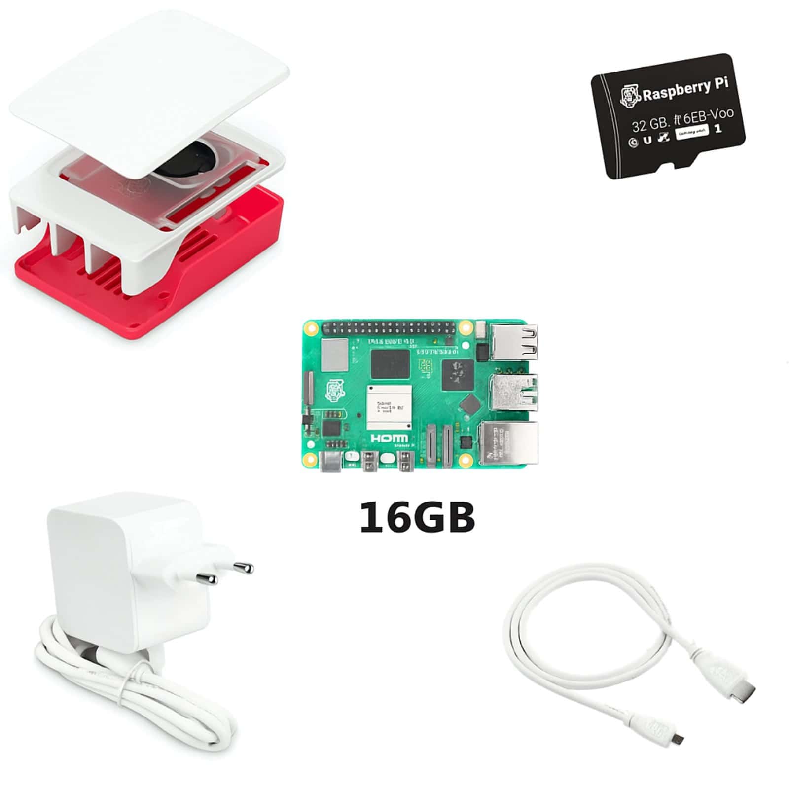 RPi 5 16GB komplet / KIT, oficijelni - malina314